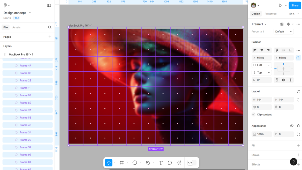 Анимируем задний фон в Figma пошагово - Пижамная академия